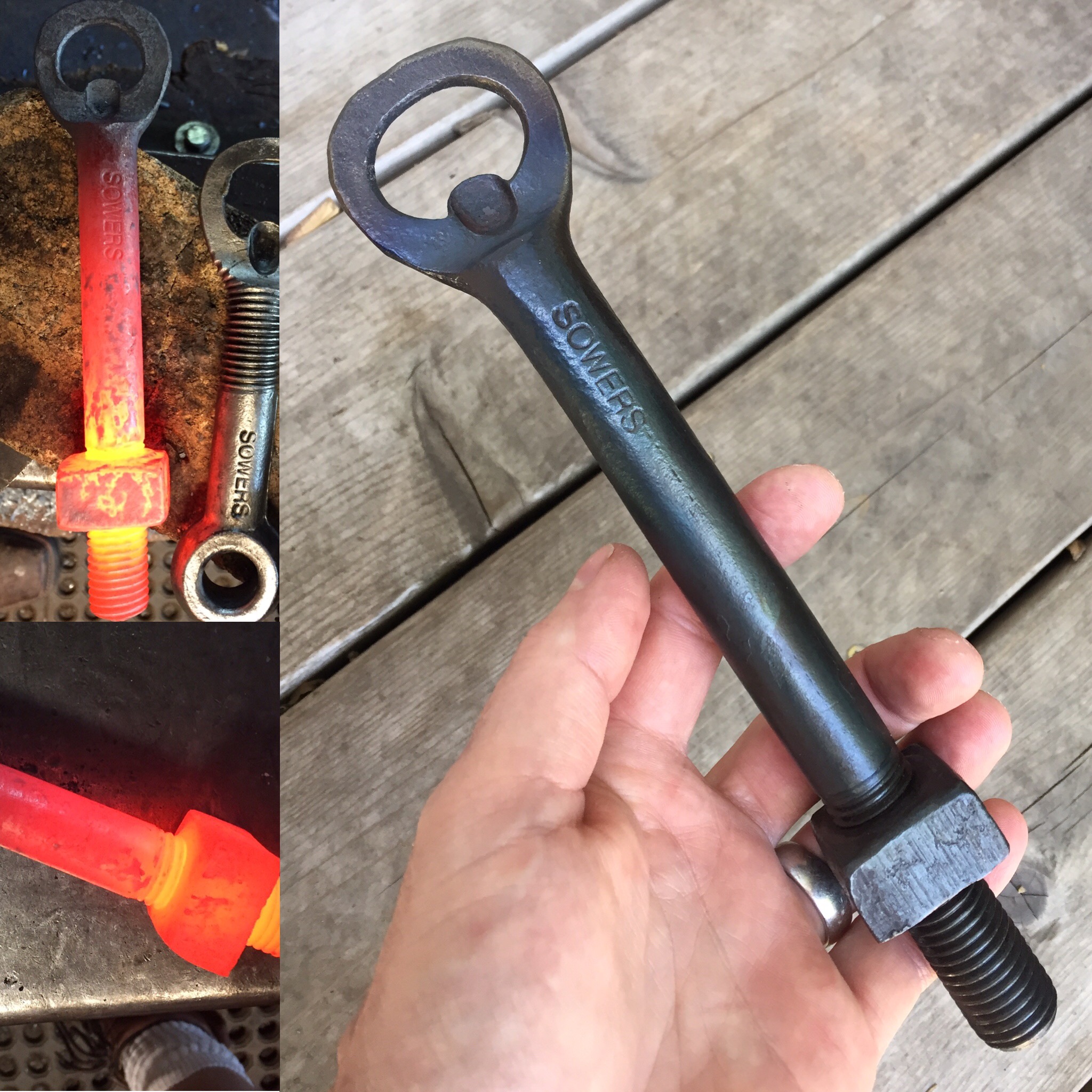 Forging a bottle opener from a bolt | Make Stuff With Your Hands